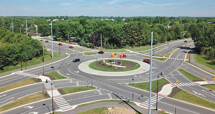 Carmel Roundabout Design at 116th and Hazel Dell - DLZ